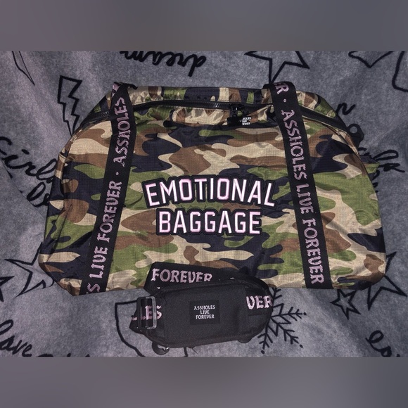 Alf | Bags | Alf Assholes Live Forever Emotional Baggage Camouflage ...